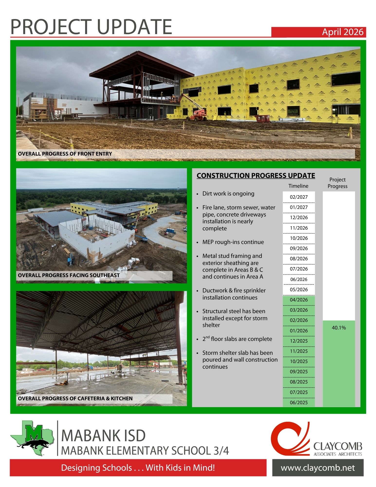Mabank Elementary School 3/4 – Mabank ISD Bond 2024